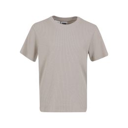 Urban Classics Jungen T-Shirt "Urban Classics Waffle Tee", beige, Gr. 134, bedruckt, 65% Baumwolle, 35% Polyester, Shirts