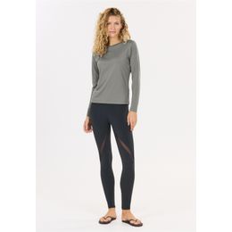 ENDURANCE ATHLECIA ATHLECIA Damen Langarmshirt "Almi V2", grau, Gr. 44, unifarben, 88% Polyester, 12% Elasthan, Shirts, atmungsaktiv