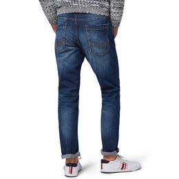 Tom Tailor Herren 5-Pocket-Jeans "Josh", blau, Gr. 31, Denim/Jeans, Obermaterial: 98% Baumwolle, 2% Elasthan, Jeans, in Used-Waschung