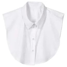 Blusentop Classic Basics, Damen, Gr. 2, wei&szlig;, 65% Polyester, 35% Baumwolle, unifarben, Blusen Einsteckkragen