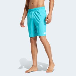 Herren Badeshorts "8 ZOLL"lucid cyan, wei&szlig;, Gr. XL, adidas Performance, Obermaterial: 100% Polyester, Badehosen