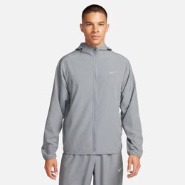 Nike Herren Trainingsjacke "Nike Form Men's Dri-FIT Hooded Versatile Jacket"smoke grau, reflective silv, Gr. XXL, unifarben, Web, Obermaterial: 100%