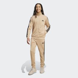 Herren Trainingsanzug "DAYREADY", beige, Gr. XL, adidas Sportswear, Interlock, Obermaterial: 100% Polyester, Sportanz&uuml;ge, f&uuml;r Laufen und sportliche