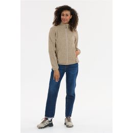 WHISTLER Damen Fleecejacke "SAMANI"braun, braun, Gr. 42, meliert, 100% Polyester, Jacken, aus schnell trocknendem Funktionsmaterial
