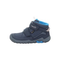 Superfit M&auml;dchen Barfu&szlig;schuh "TRACE, WMS: mittel", Gr. 32, blau, Lederimitat, Textil, unifarben, Schuhe, Klettboots mit Wechselfu&szlig;bett,