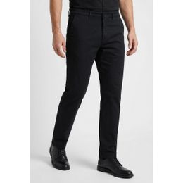 OLYMP Herren Chinohose "HOUSTON", schwarz, Gr. 34, unifarben, Web, Obermaterial: 67% Baumwolle, 24% Lyocell, 7% Polyester, 2% Elasthan, Hosen, modern