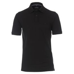 Casamoda Herren Poloshirt "Casamoda Polo-Shirt uni", schwarz, Gr. M, 95% Baumwolle, 5% Elasthan, Shirts