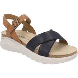 Josef Seibel Damen Sandale "Celine 03, schwarz-kombi", Gr. 40, schwarz, Obermaterial: 100% Rindsleder Leather cow., Schuhe