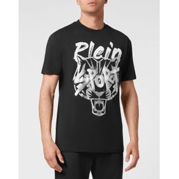 Plein Sport Herren T-Shirt "Tiger", schwarz-wei&szlig;, Gr. XS, Obermaterial: 100% Baumwolle, Shirts