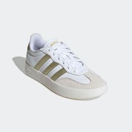Damen Sneaker "BARREDA", adidas Sportswear, Gr. 42,5, wei&szlig;, Leder, Synthetik, Schuhe, inspiriert vom Design des adidas handball spezial