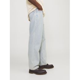 Jack & Jones JACK & JONES Herren Relax-fit-Jeans "JJIALEX mit cleanem Look und Taschenvielfalt", blau, Gr. 29, Abriebeffekte, Denim/Jeans, Obermaterial: 100%