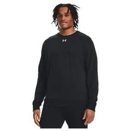 Sweatshirt Under Armour "UA Rival Fleece Crew", Herren, Gr. XL, schwarz (schwarz 001), Obermaterial: 80% Baumwolle, 20% Polyester, normal, Rundhals, Sweatshirts Sweatshirt, mit Rundhalsausschnitt, normale Schnittform
