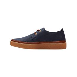 Clarks Herren Schn&uuml;rschuh "Clarks Halbschuhe Nubukleder", Gr. 41,5, blau, Nubukleder, Schuhe