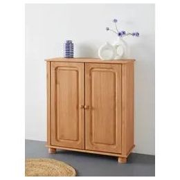 Highboard OTTO HOME "Mette", braun (natur gebeitzt, gewachst), B:85cm H:95cm T:34cm, Sideboards, Highboard, Kommode mit 2 Einlegeb&ouml;den, Breite 85cm, Tiefe 34 cm, H&ouml;he 95 cm
