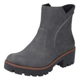 Winterstiefelette Rieker, Damen, Gr. 42, grau (dunkelgrau), Lederimitat, Schuhe Winterstiefelette, mit Innen-Rei&szlig;verschluss f&uuml;r leichten Einschlupf