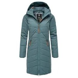 Steppmantel Ragwear "Dizzie Coat", Damen, Gr. XS (34), grau, Au&szlig;enmaterial: 100% Polyester. Innenfutter: 100% Polyester. Wattierung: 100% Polyester, normal ca. Mitte Oberschenkel, hoch geschlossener Ausschnitt, &Auml;rmel ohne &Auml;rmelschlitz Strickb&uuml;ndchen, M&auml;ntel Steppmantel, Wasserdichter Winterparka mit gef&uuml;tterter Kapuze