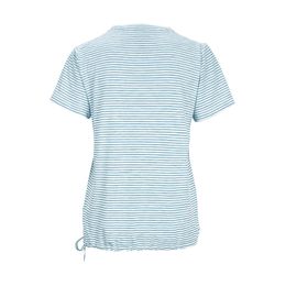 Killtec Damen T-Shirt "WMN TSHRT F"aquablau, Gr. 36, Obermaterial: 94% Polyester, 6% Elasthan, Shirts, Gestreiftes, schnelltrocknendes Funktionsshirt