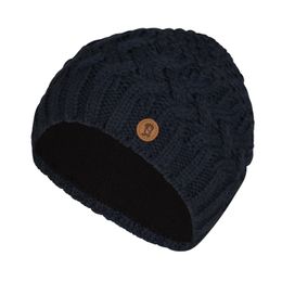 Trollkids M&auml;dchen Strickm&uuml;tze "GIRLS RAULAND CAP", blau, Gr. 6, Obermaterial: 50% Polyacryl, 50% Polyester. Futter: 100% Polyester, M&uuml;tzen, mit Zopf-