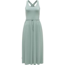 Ragwear Damen Shirtkleid "Mauglia YOUMODO", gr&uuml;n, Gr. XS, Obermaterial: 68% Modal, 32% Polyester, Kleider, Sommerkleid mit Tr&auml;gern und Taillenzugband