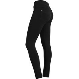 Freddy Damen Shapingleggings "NOW SKINNY", schwarz, Gr. M, Web, Obermaterial: 84% Baumwolle, 16% Elasthan, Hosen, mit Lifting & Shaping Effekt