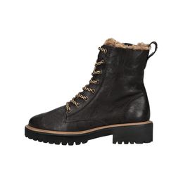 Paul Green Damen Schn&uuml;rstiefelette "Paul Green Stiefelette Glattleder", Gr. 38,5, schwarz, Glattleder, Schuhe
