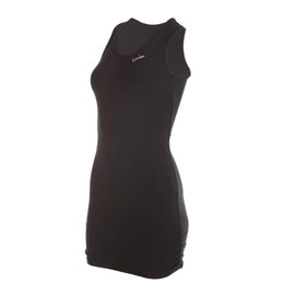 WINSHAPE Damen Longtop "WTR15", schwarz, Gr. S, 90% Baumwolle, 10% Elasthan, Tops, mit seitlicher Raffung