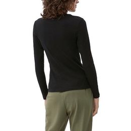 s.Oliver Damen Langarmshirt, grau, Gr. 44, unifarben, Jersey, Obermaterial: 100% Baumwolle, Shirts, mit U-Boot-Ausschnitt