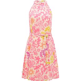 Ragwear Damen A-Linien-Kleid "Angylee Print YOUMODO", bunt, Gr. XXL, Material: 100% Viskose, Kleider, Leichtes Sommerkleid mit Bindeg&uuml;rtel