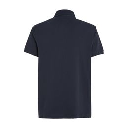 Tommy Hilfiger Herren Poloshirt "1985 REGULAR POLO", blau, Basic, Gr. S, unifarben, Piqu&eacute;, Obermaterial: 97% Baumwolle, 3% Elasthan, Shirts, aus