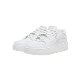 Karl Kani Damen Sneaker "Karl Kani 89 Up Logo PRM", Gr. 38,5, wei&szlig;, Leder, Schuhe