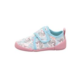 Superfit Jungen Barfu&szlig;schuh "VENTI WMS: weit", Gr. 32, rosa, Baumwolle, mehrfarbig, Schuhe, Klettschuh, in WMS: Weite weit, Gr&ouml;&szlig;enschablone zum