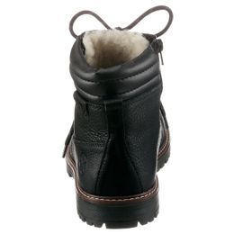 Rieker Herren Winterboots, Gr. 40, schwarz, Leder, Lederimitat, Schuhe, mit TEX-Ausstattung