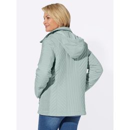 Casual Looks Damen Steppjacke, gr&uuml;n, Gr. 40, unifarben, 100% Polyester, Kapuzenfutter:100% Polyester, Paspelierung:100% Polyester, Wattierung:100%