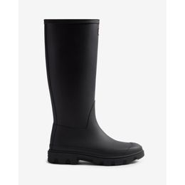 Hunter Herren Gummistiefel "UNISEX DOWNPOUR TALL BOOT", Gr. 45, schwarz, Synthetik, Schuhe, wasserdicht