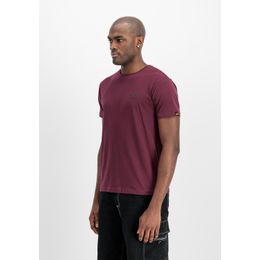 T-Shirt Alpha Industries "Backprint T-Shirt", Herren, Gr. S, schwarz cherry, Obermaterial: 100% Baumwolle, Shirts T-Shirt