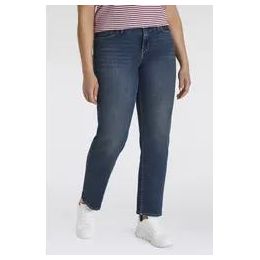 Levi's Straight-Jeans LEVI'S PLUS "314 Shaping Straight", Damen, Gr. 14 (46), L&auml;nge 32, blau (zealous blau), Denim/Jeans, Obermaterial: 80% Baumwolle, 19% Polyester, 1% Elasthan, lang, Jeans Straight-Jeans, in Baumwoll-Stretch
