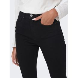Only Damen Skinny-fit-Jeans "ONLMILA HW SK ANK DNM BJ380 NOOS", schwarz, Gr. 31, Abriebeffekte, Denim/Jeans, Obermaterial: 94% Baumwolle, 4%