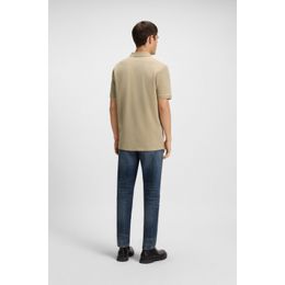 Hugo Herren Poloshirt "Donos", beige, Gr. L, unifarben, Piqu&eacute;, Obermaterial: 100% Baumwolle, Shirts, Regular Fit, Baumwoll-Piqu&eacute;