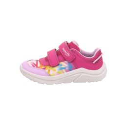 Superfit M&auml;dchen Sneaker "KICKS WMS: weit", Gr. 29, pink, Lederimitat, Polyester, mehrfarbig, Schuhe, Klettschuh, farbiges Muster, WMS: W V,