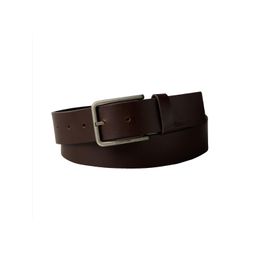 Calvin Klein Herren Lederg&uuml;rtel "WARMTH BUCKLE"ck schwarz braun, antique silber, Gr. 115, unifarben, Rindsleder, G&uuml;rtel, Gr&ouml;&szlig;enverstellbar