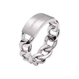 Emporio Armani Herren Fingerring "Schmuck Geschenk Edelstahl", 20, Edelstahl, 7mmedelstahlfarben, Edelstahl, Fingerringe
