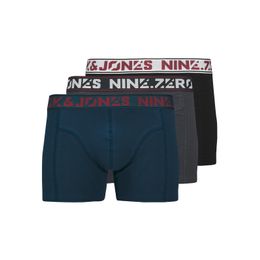 Jack & Jones JACK & JONES Herren Trunk "JACCOLTON SOLID TRUNKS 3 PACK SN", Gr. L, schwarz, Jersey, Obermaterial: 95% Baumwolle, 5% Elasthan, unifarben, Unterhosen