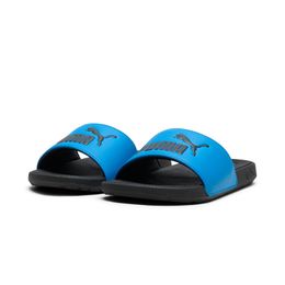 Puma M&auml;dchen Badesandale "COOL CAT 2.0 PS", Gr. 34,5future blau, Puma schwarz, Synthetik, Schuhe, mit gepolstertem Riemen, weich gepolstertes