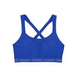 Damen B&uuml;gel-BH "Triaction Energy Lite P EX", triaction by Triumph, Gr. 85, blau, Single Jersey, Obermaterial: 48% Polyester, 42% Polyamid, 10%