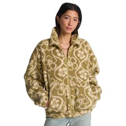 Billabong Damen Fleecejacke "First Light", gr&uuml;n, Gr. XS, Obermaterial: 100% Polyester., Jacken