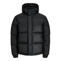 Jack & Jones JACK & JONES Herren Steppjacke "JCOUNION PUFFER JACKET SN", schwarz, Gr. M, unifarben, Web, Obermaterial: 60% Polyester, 40% Nylon, Jacken