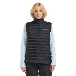 Jack Wolfskin Damen Daunenweste "PILVI DOWN VEST W", schwarz, Gr. M, Obermaterial: 100% Polyester. Futter: 100% Polyester. F&uuml;llung: 90% Entendaune,