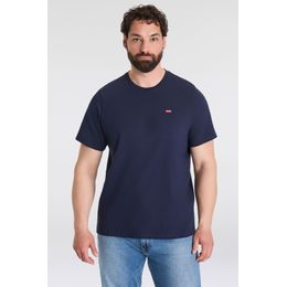 LEVI'S&reg; PLUS LEVI'S PLUS Herren T-Shirt "LE BIG ORIGINAL HM TEE", blau, Gr. 4XL, unifarben, Jersey, Obermaterial: 100% Baumwolle, Shirts, mit Logo Stickerei