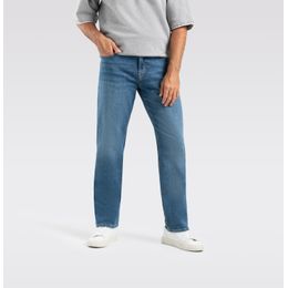 MAC Herren Regular-fit-Jeans "Rick", blau, Gr. 32, unifarben, Denim/Jeans, Obermaterial: 99% Baumwolle, 1% Elasthan, Jeans, im Five-Pocket Style