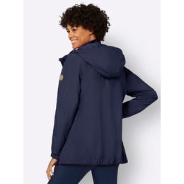 Casual Looks Damen Langjacke, blau, Gr. 40, unifarben, 100% Polyester, Jacken